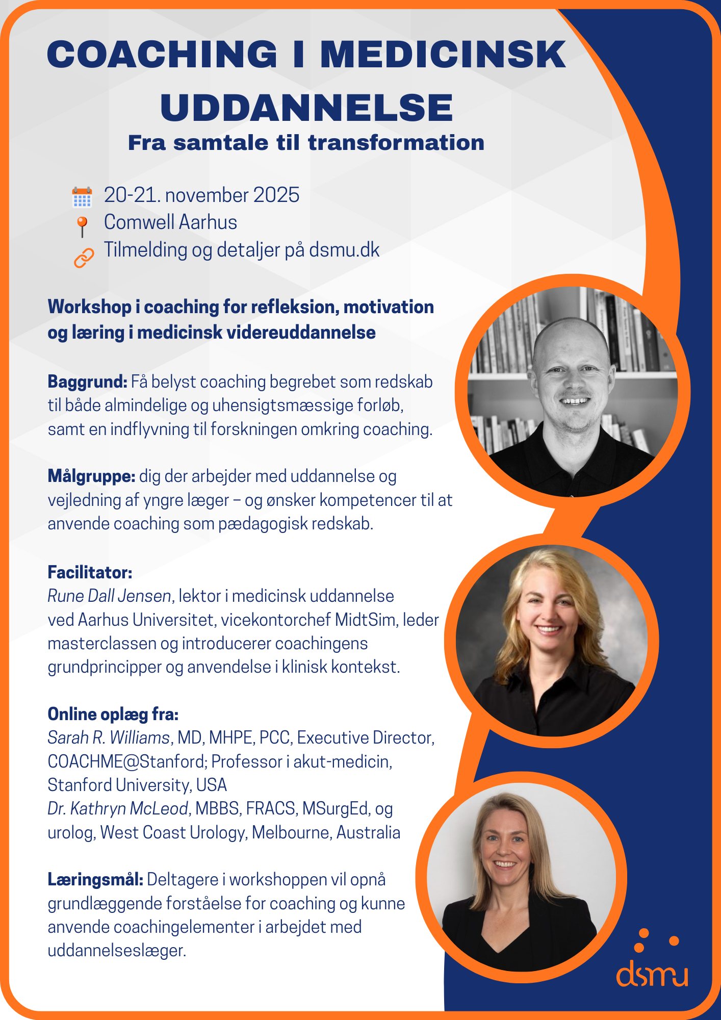 DSMU MasterClass 2025: Coaching i medicinsk uddannelse – fra samtale ...